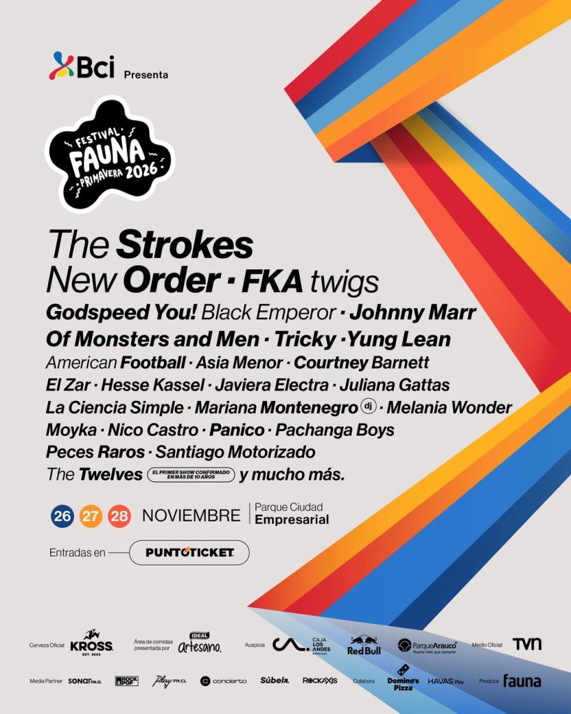 Festival Fauna Primavera confirma line-up 2026: The Strokes, New Order ...